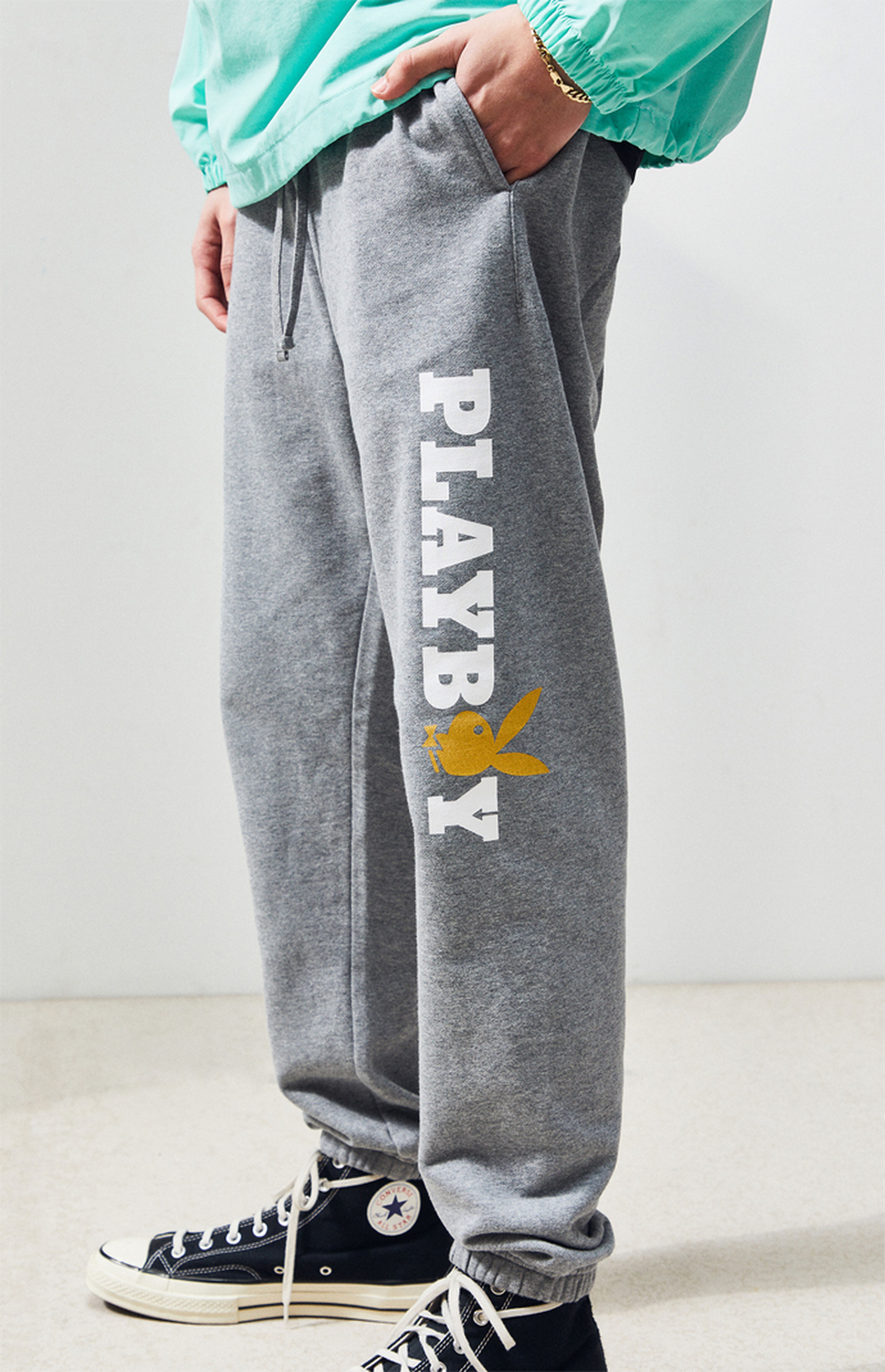 Playboy Gold Bunny Sweatpants | PacSun | PacSun
