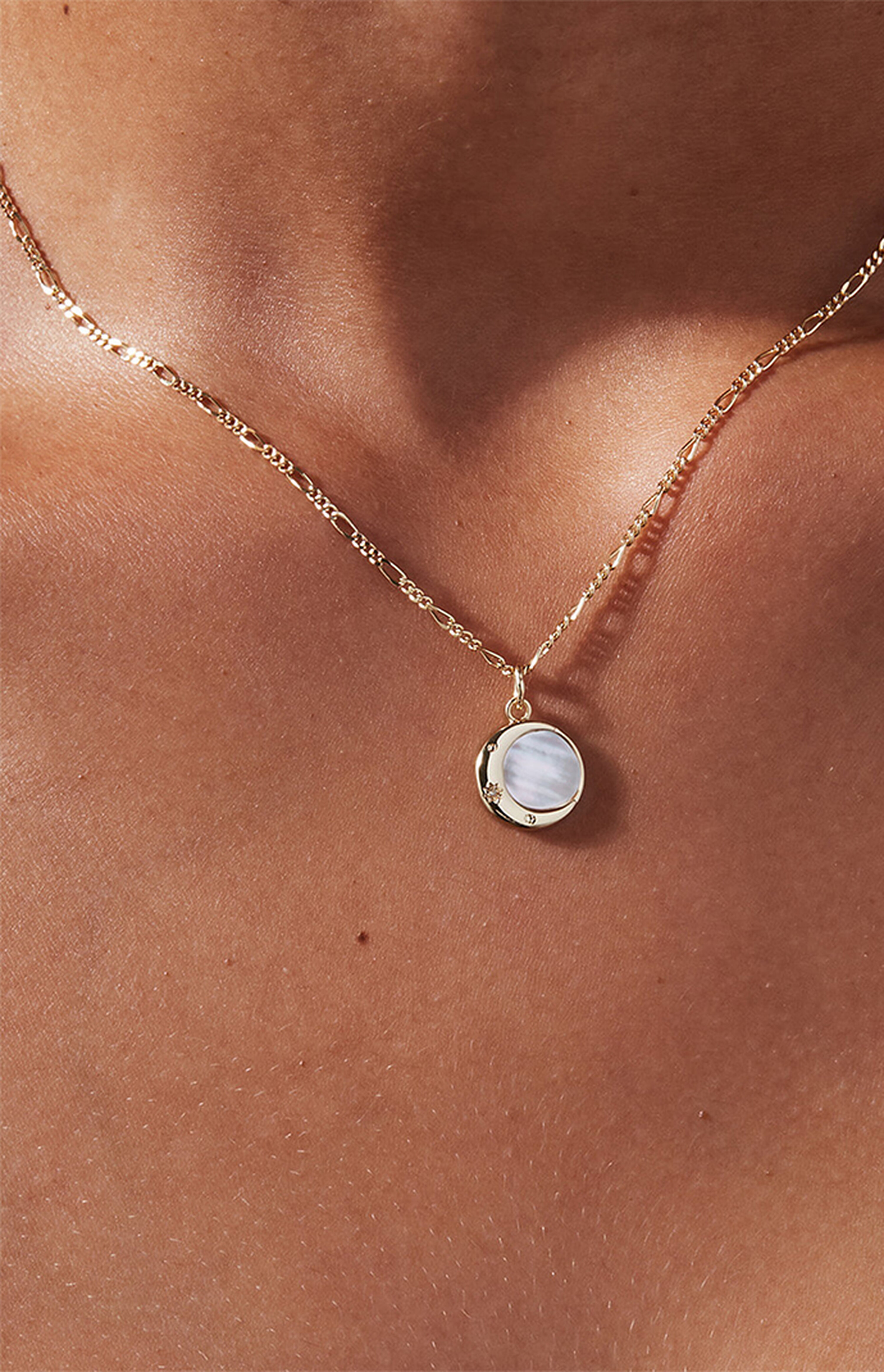 Ana Luisa Mei Moon Pendant Necklace | Pacsun