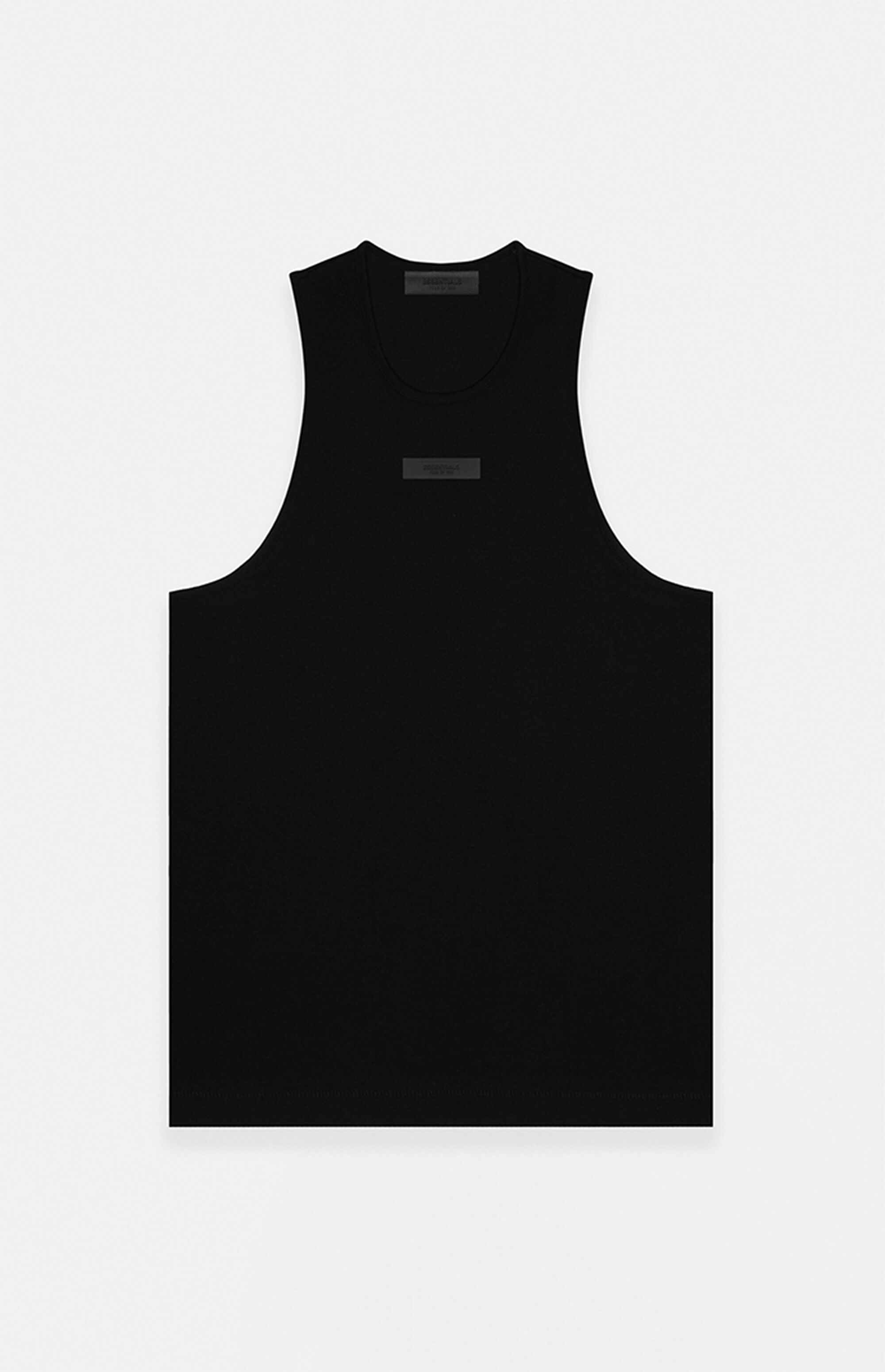 Fear of God Essentials Black Ribbed Tank Top | PacSun