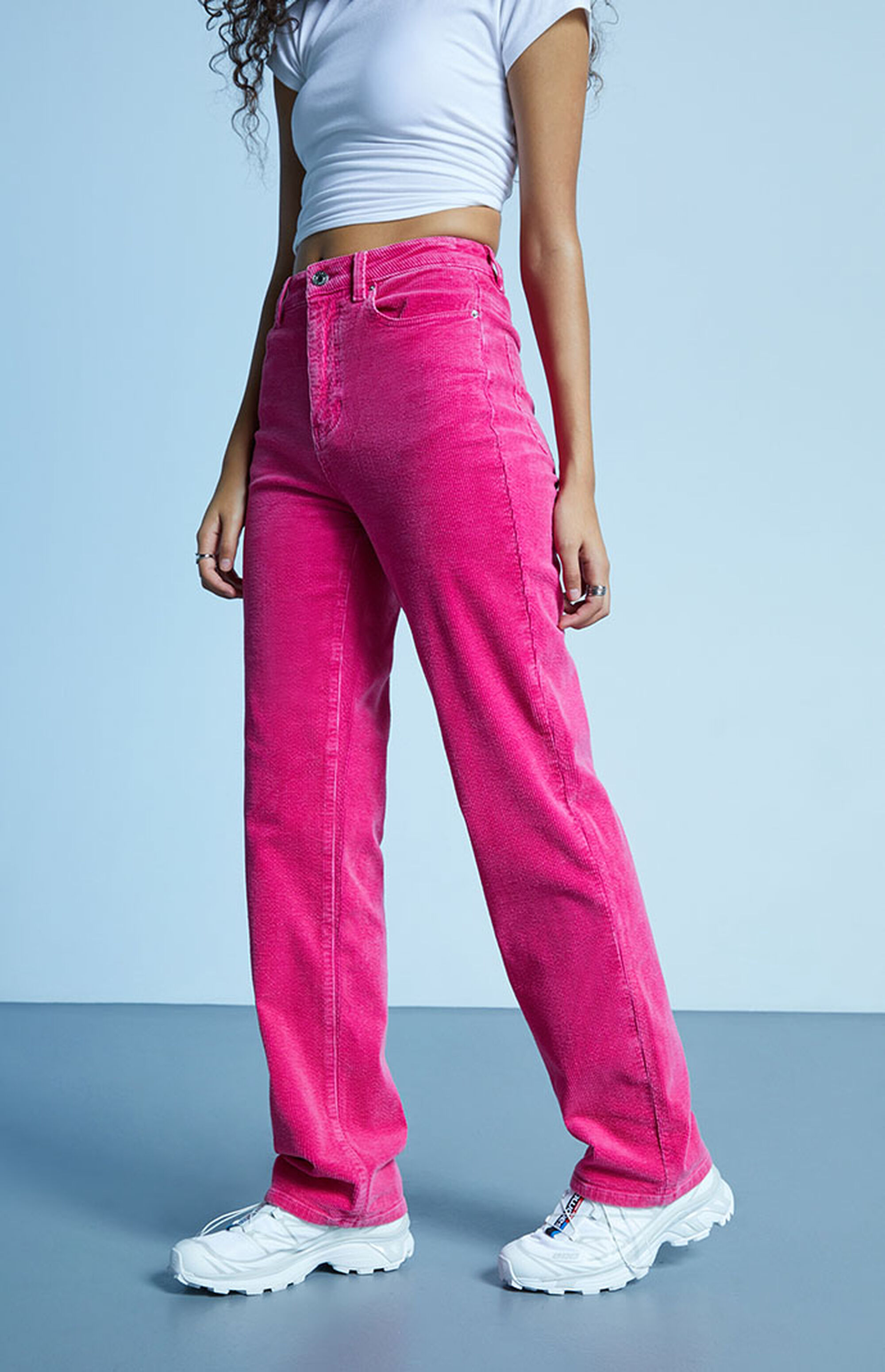 Pacsun Pink Corduroy '90s Boyfriend Jeans | Pacsun