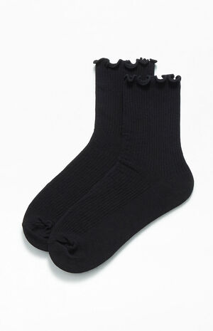 LA Hearts Solid Ruffle Socks | PacSun