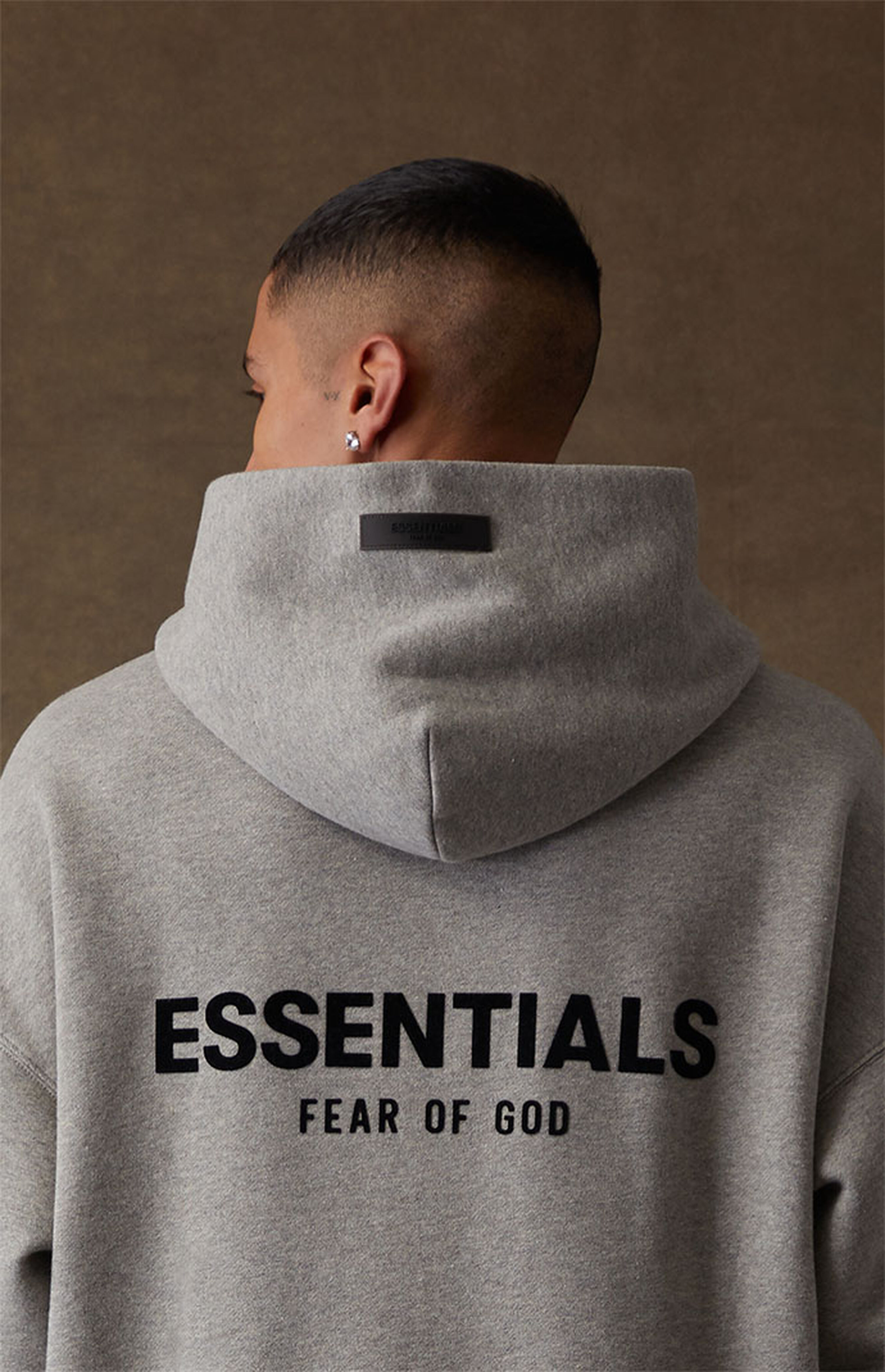 Fear of God ESSENTIALS Dark Oatmeal Hoodie | PacSun