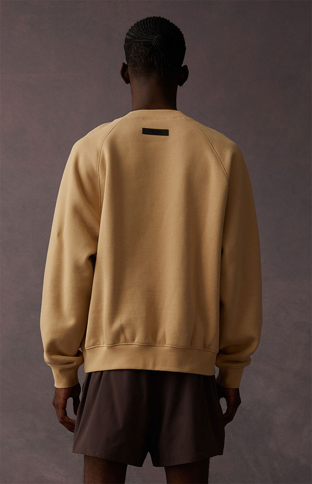 Fear of God Essentials Sand Crew Neck Sweatshirt | PacSun