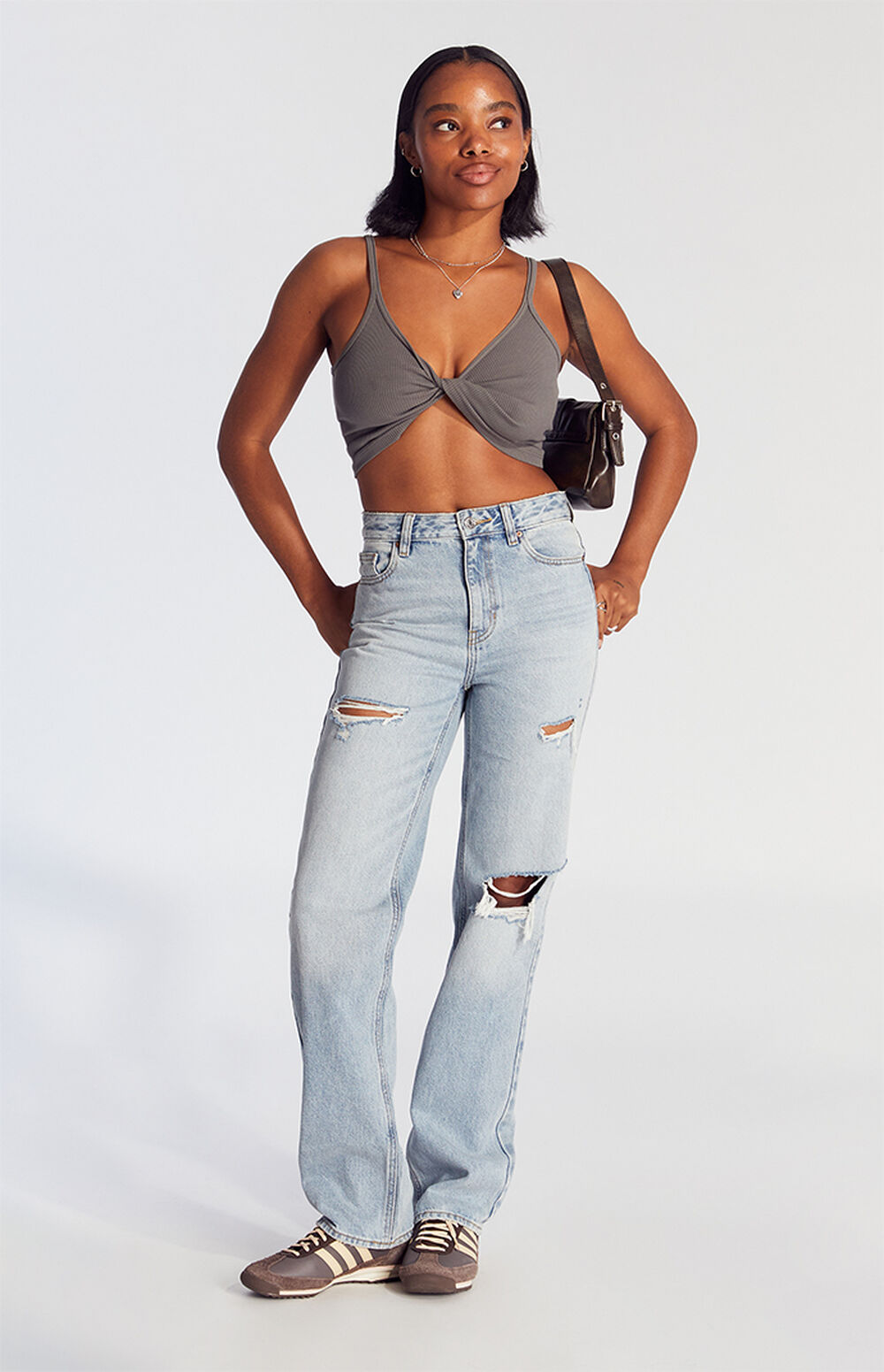PacSun Eco Light Blue Ripped '90s Boyfriend Jeans | PacSun