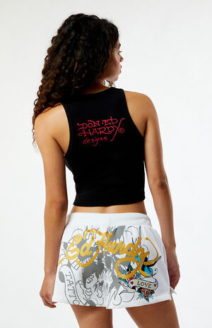 Ed Hardy Rose Heart Sweat Shorts | PacSun