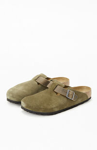 Birkenstock Boston Mixed Leather Clog Thyme | Pacsun