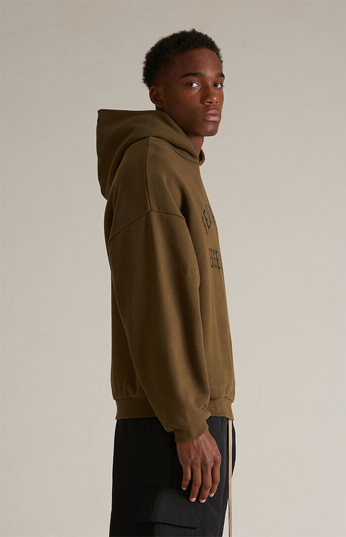 Fear of God ESSENTIALS Olive Fleece Hoodie | Pacsun