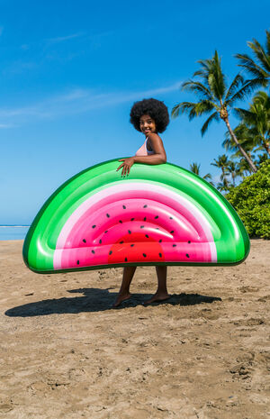Pool Candy Inflatable Watermelon Half Island Pool Raft | PacSun