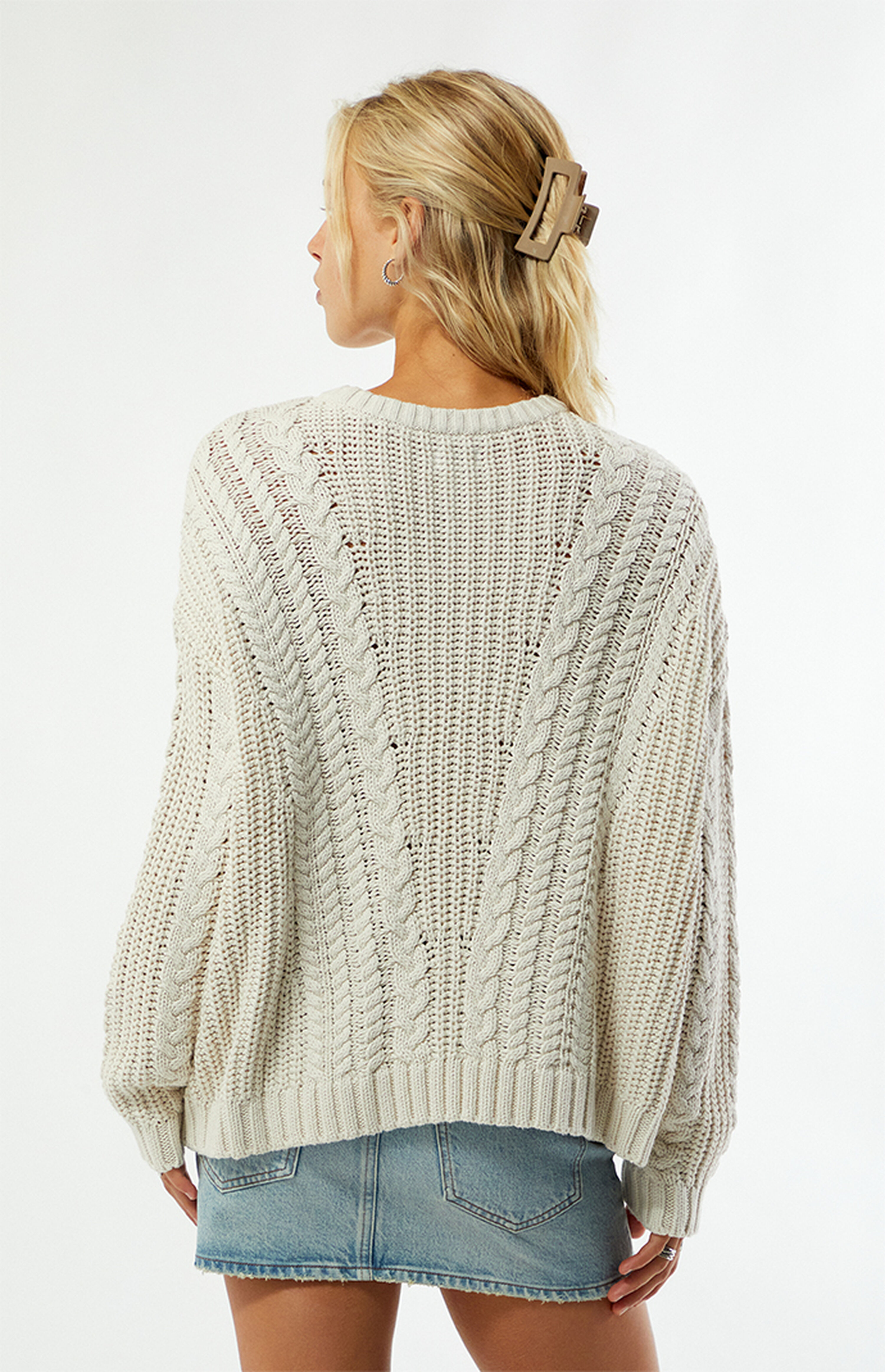 Your Favorite Magnolia Cable Knit Oversized Sweater | Pacsun