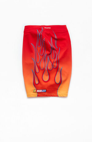 Hurley Eco Red Phantom NASCAR Flames 18" Boardshorts | PacSun