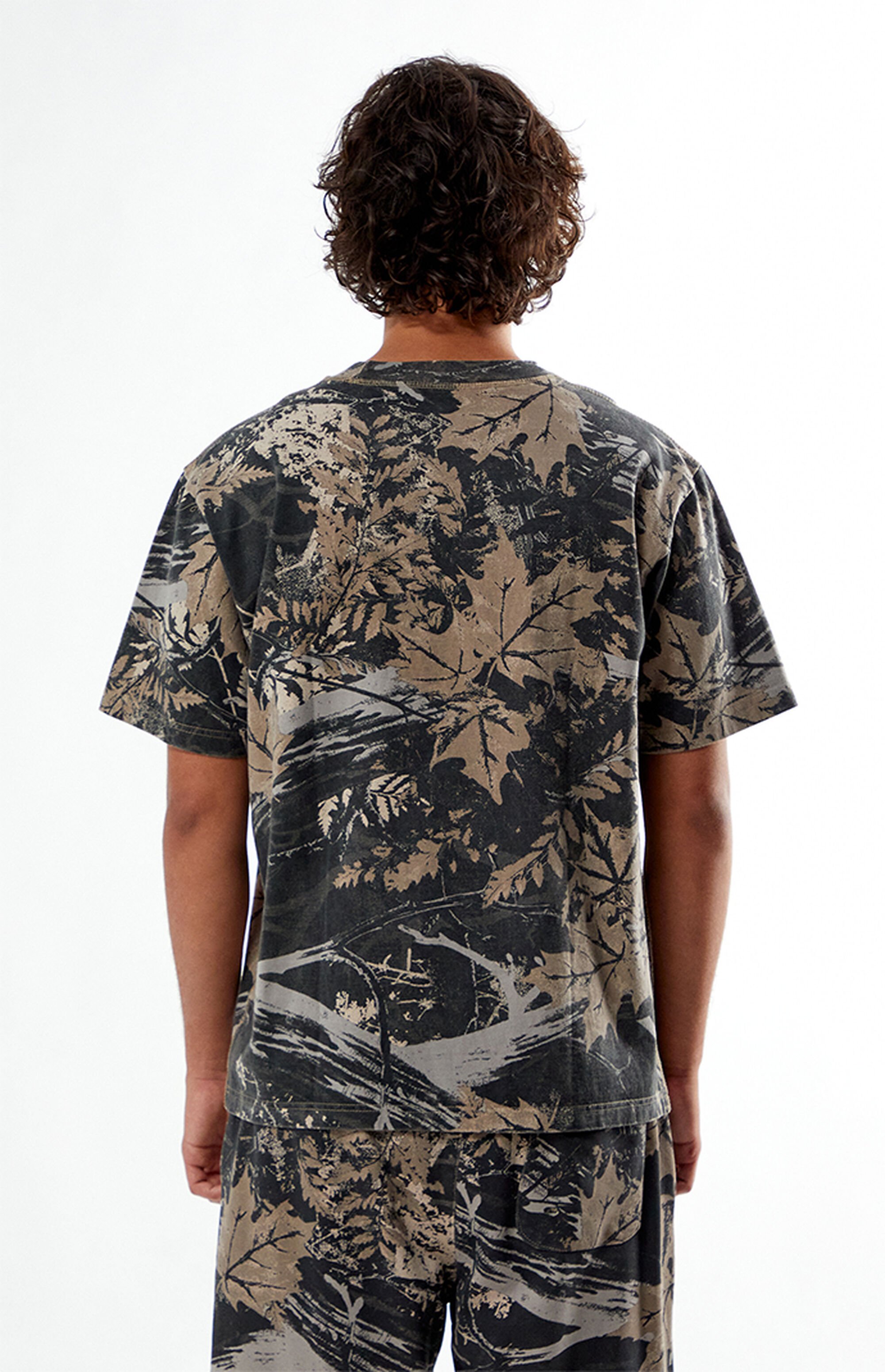 Pacsun Black Camo Oversized Fit T-Shirt | PacSun