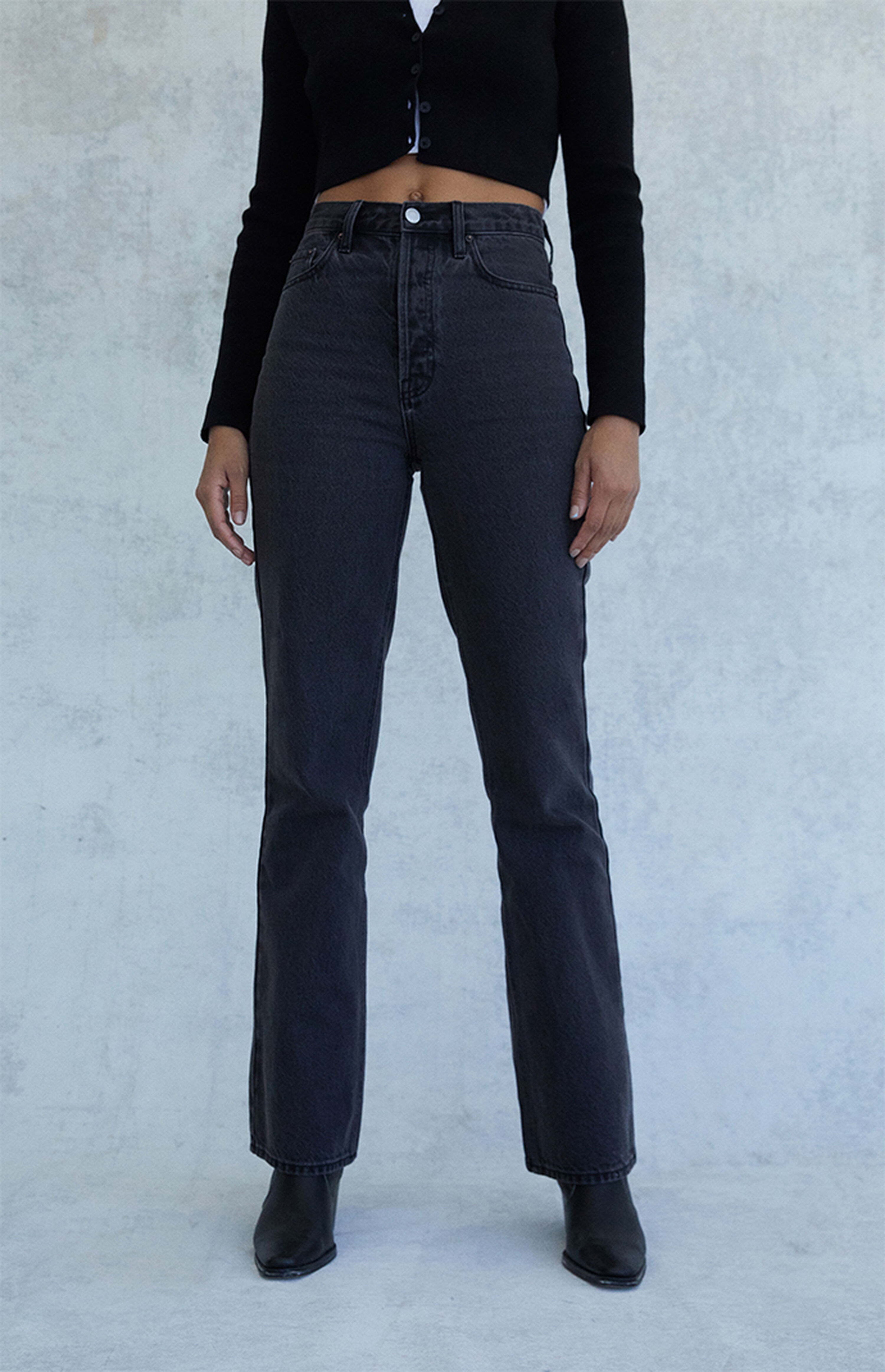 Pacsun Eco Faded Black High Waisted Bootcut Jeans | PacSun