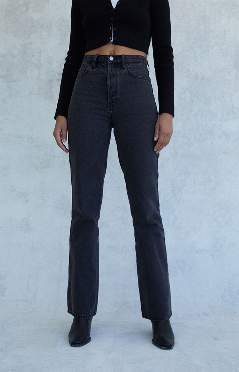 Pacsun Eco Faded Black High Waisted Bootcut Jeans | PacSun