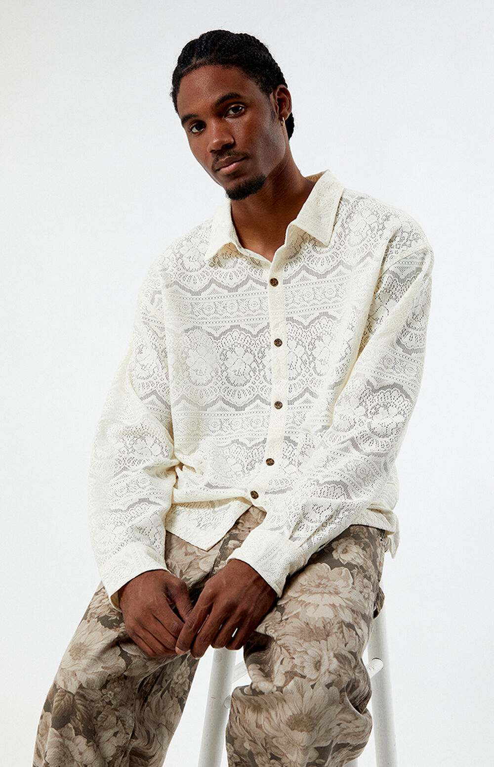 Pacsun Lace Long Sleeve Shirt | PacSun