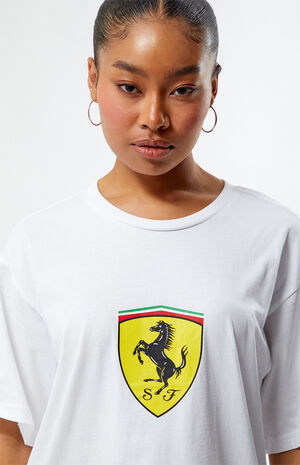 Puma Ferrari White Oversized T-Shirt | PacSun