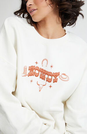 Golden Hour Howdy Crew Neck Oversized Sweatshirt | PacSun