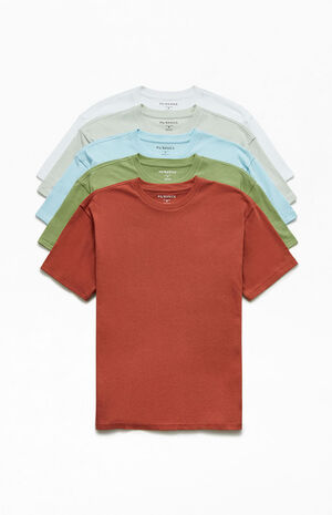 PS Basics 5 Pack Reece Seasonal T-Shirts | PacSun