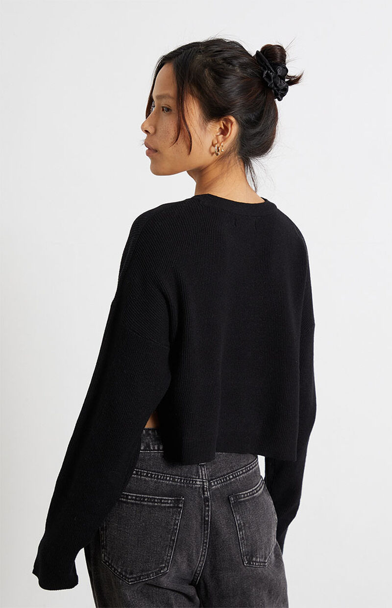LA Hearts Side Split Crew Neck Sweater | Pacsun