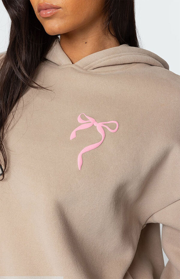 Edikted Sasha Bow Detail Hoodie | PacSun