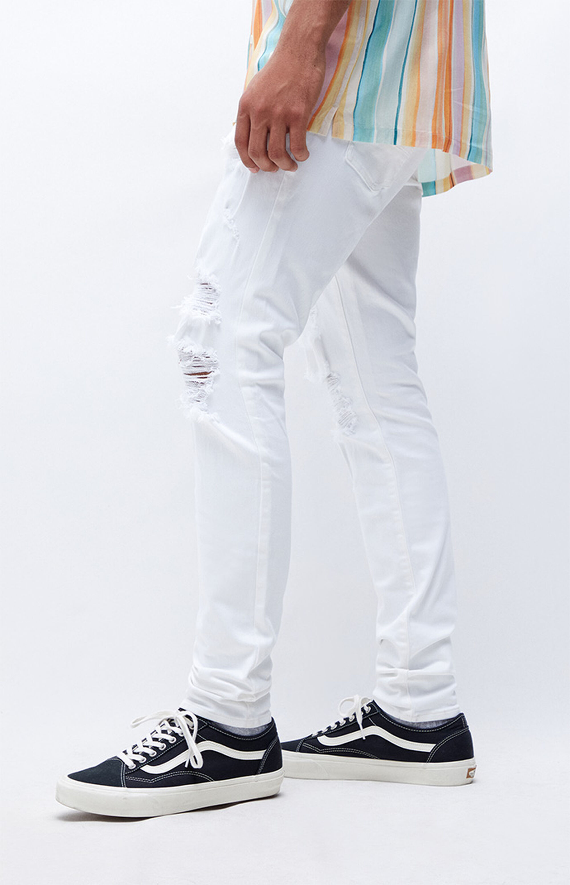 Pacsun Ripped Stacked Skinny Jeans | PacSun