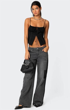 Edikted Trinitie Poplin Corset | PacSun