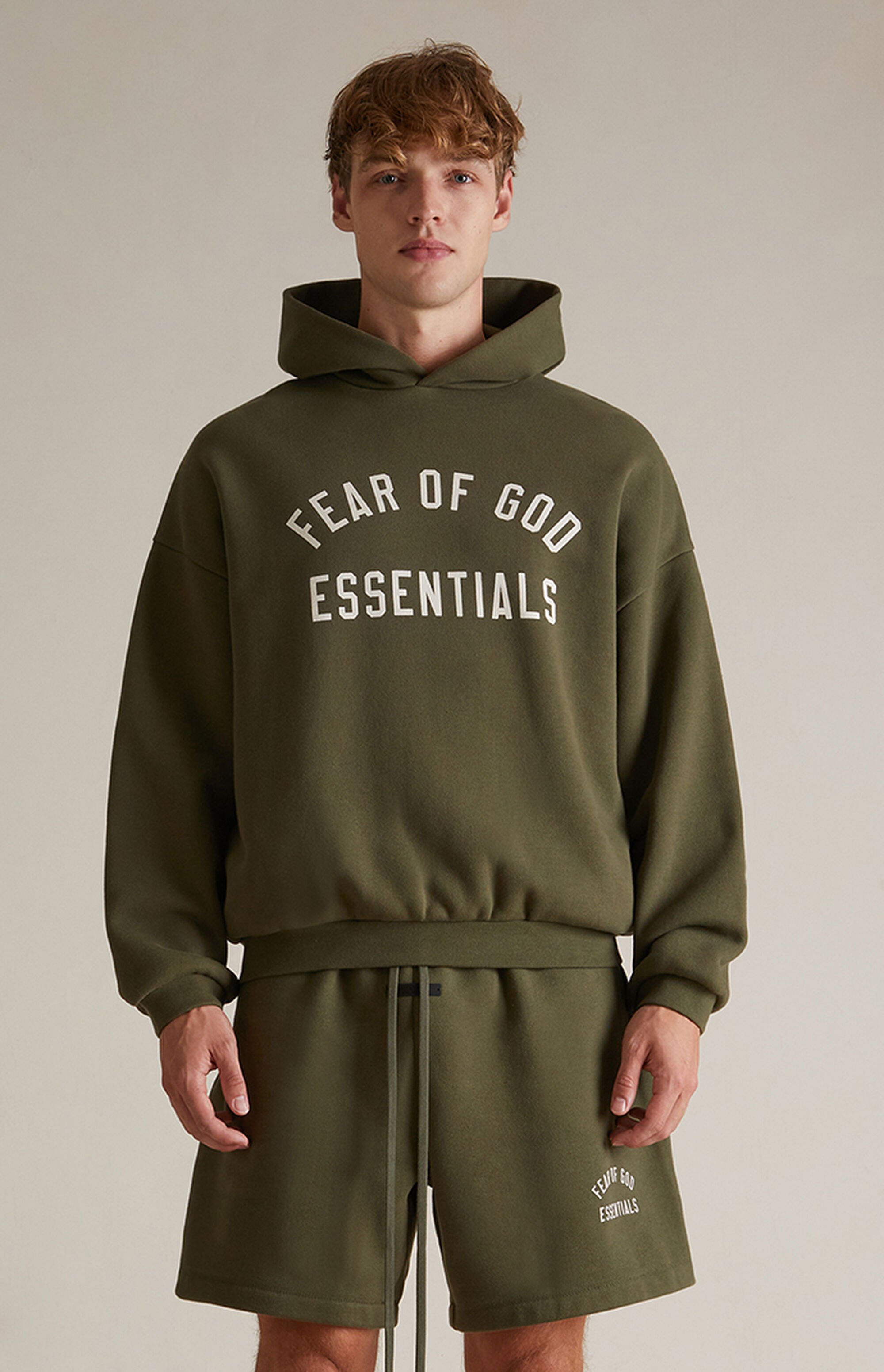 Fear of God ESSENTIALS Military Fleece Hoodie | PacSun