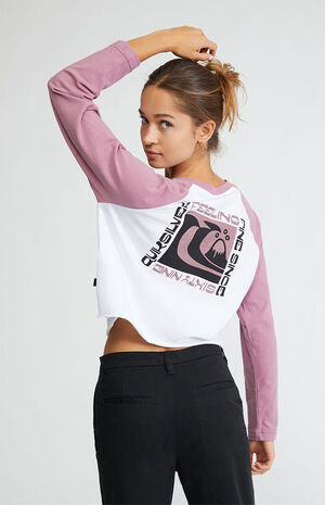 Quiksilver Cropped Raglan Long Sleeve T-Shirt | PacSun