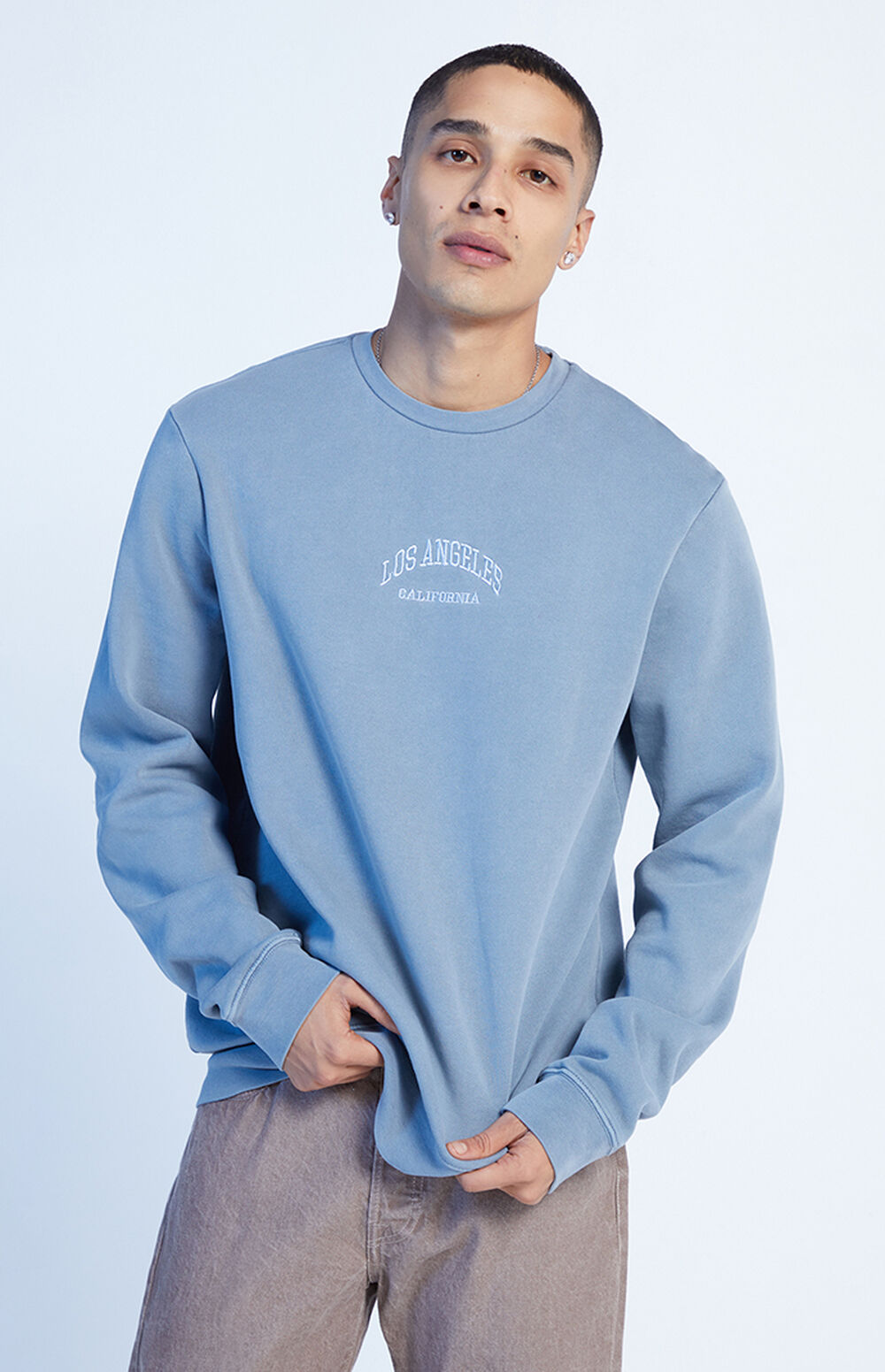 Pacsun Los Angeles Embroidery Crew Neck Sweatshirt | Pacsun