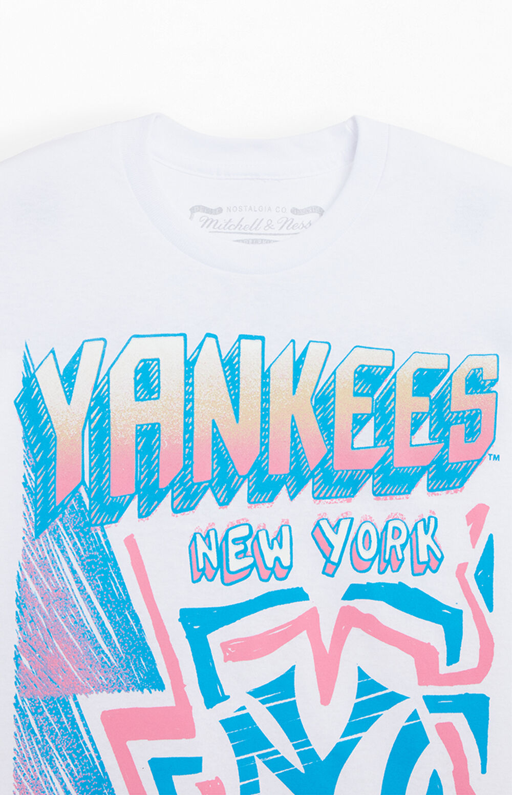 Mitchell & Ness Sidewalk Sketch NY Yankees T-Shirt | PacSun