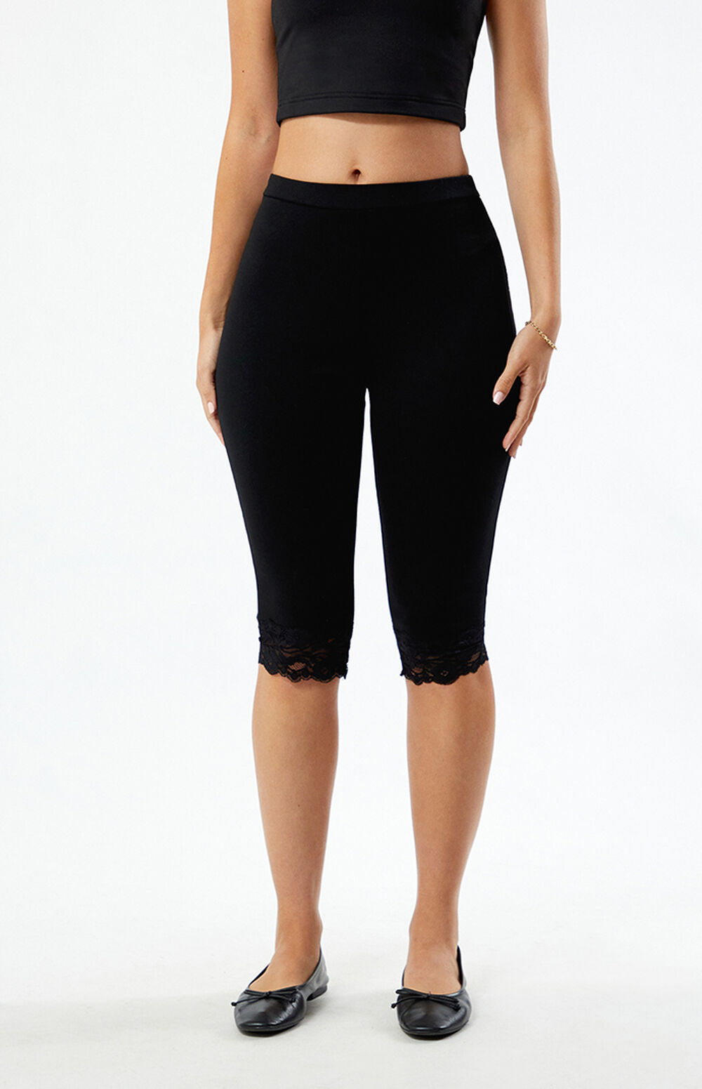 Pacsun Lace Trim Capri Shorts | Pacsun