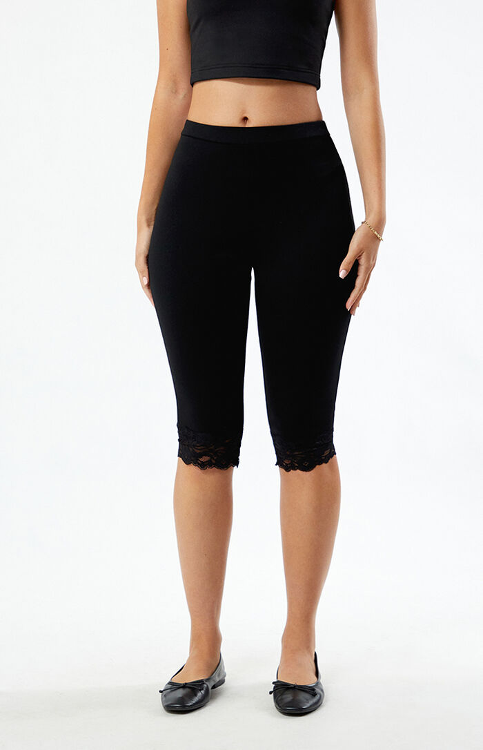 Pacsun Lace Trim Capri Shorts | PacSun