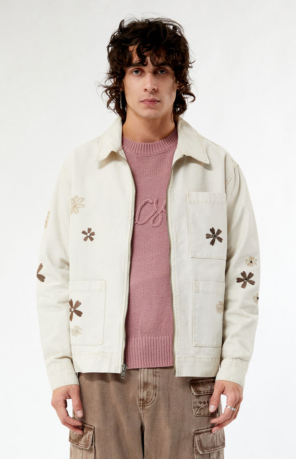 Pacsun Floral Applique Jacket | PacSun