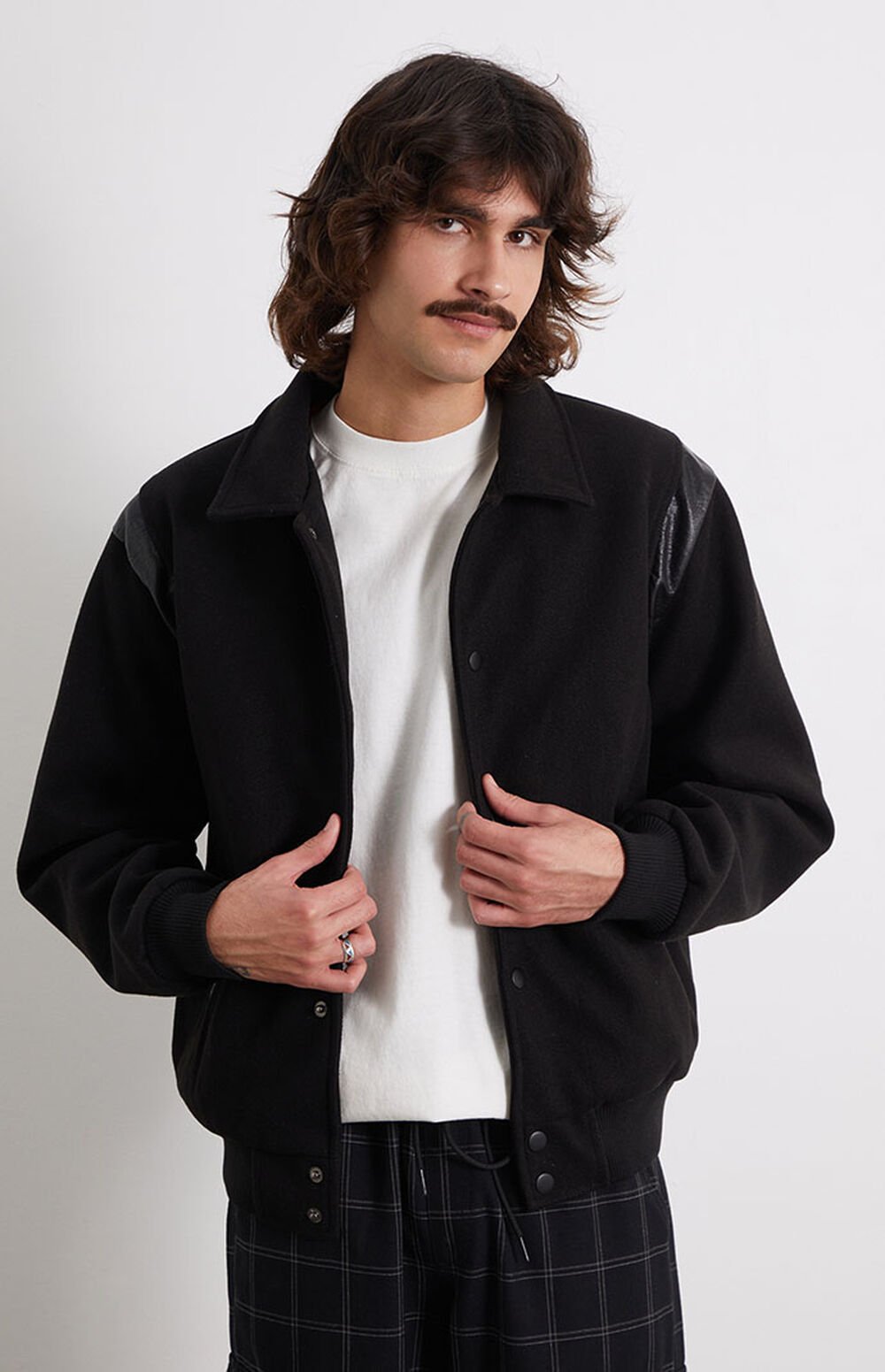 PacSun Lux Tonal Varsity Jacket | PacSun