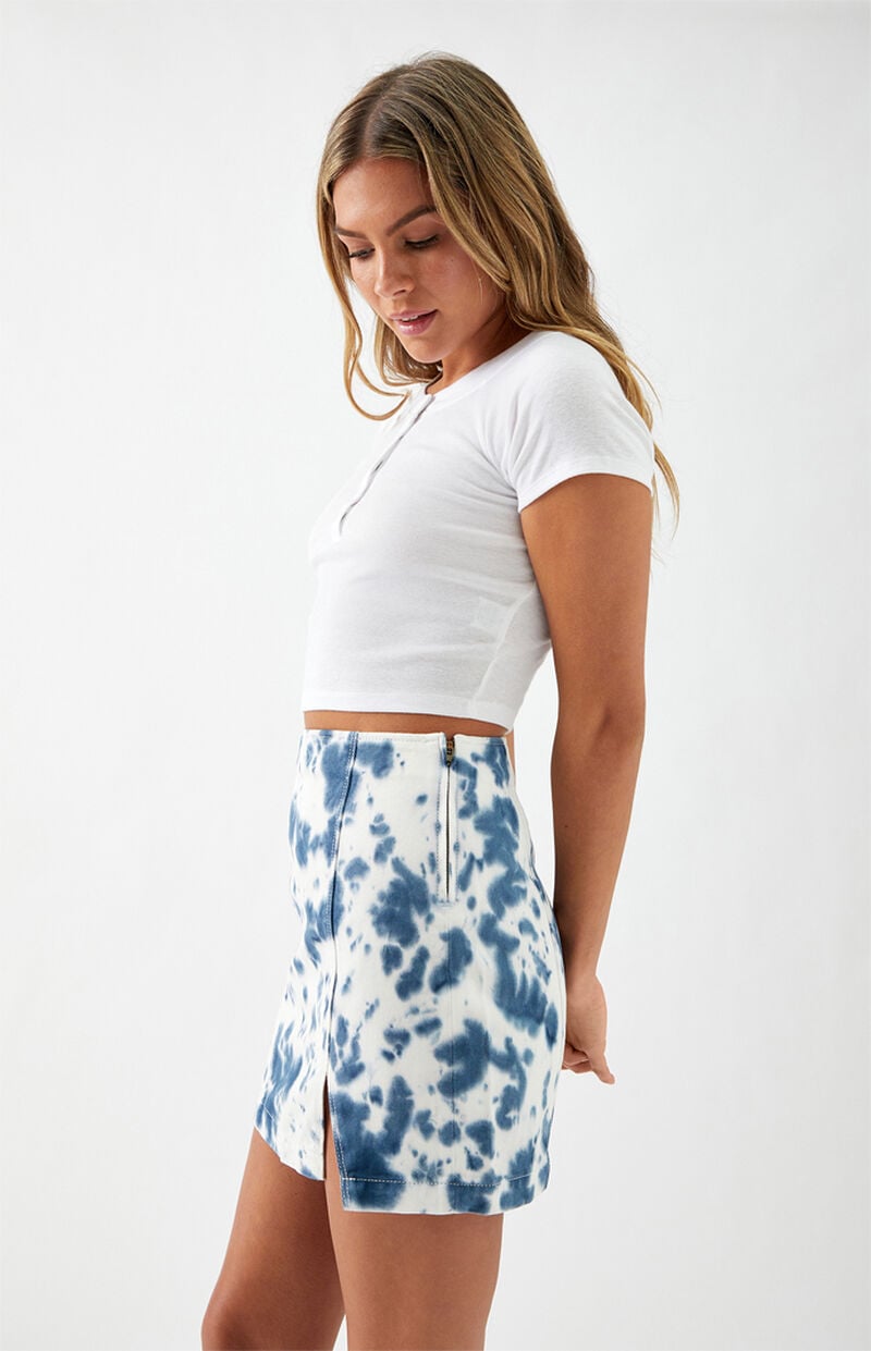 Pacsun Paint Dye Panel Mini Skirt | Pacsun