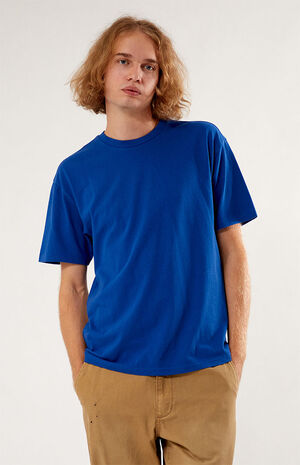 PS Basics Blue Reece Regular T-Shirt | PacSun