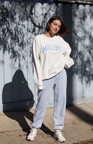 John Galt Light Blue Rosa Sweatpants | PacSun