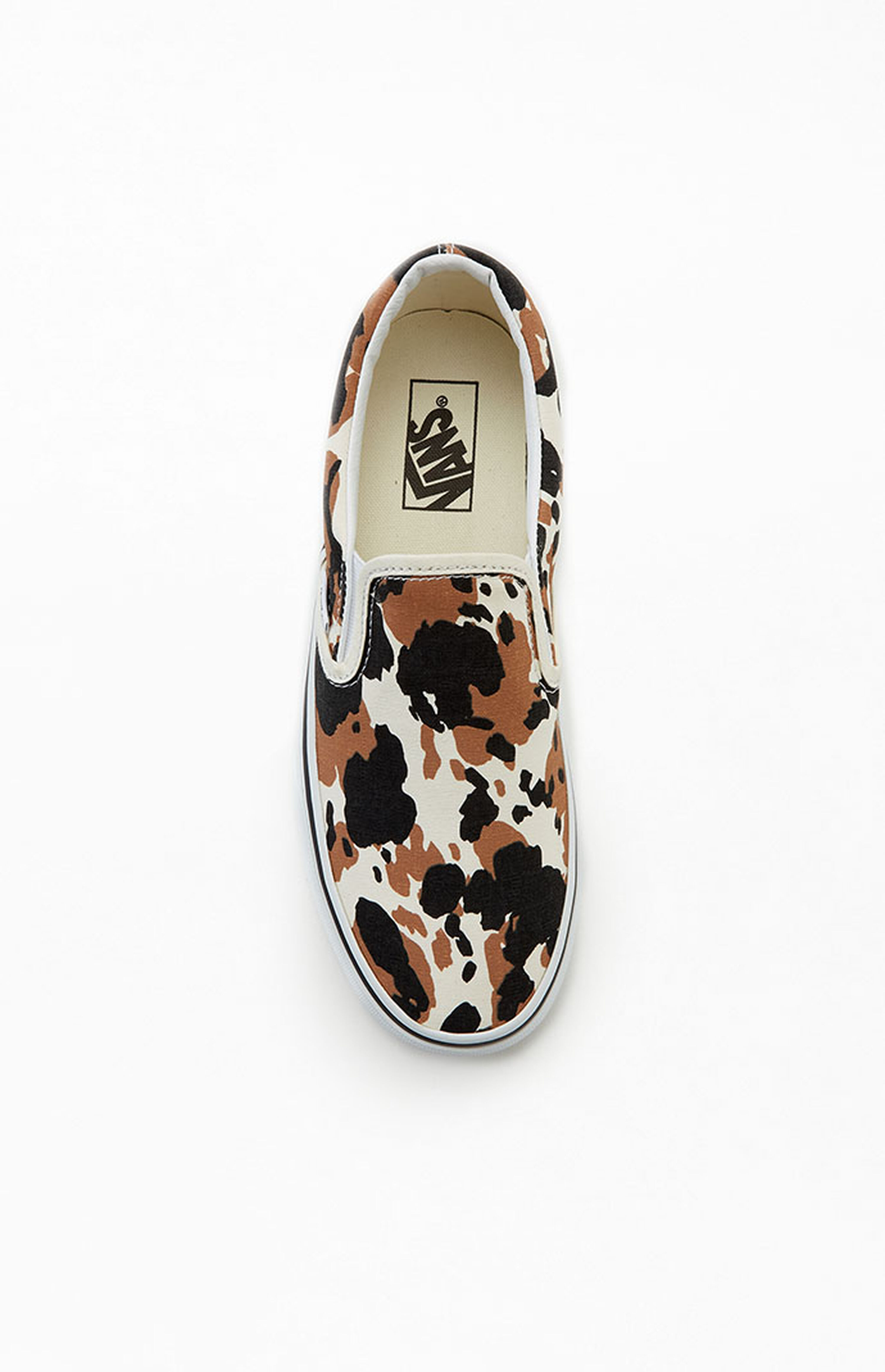 Vans Cow Print Classic Slip-On Sneakers | Pacsun