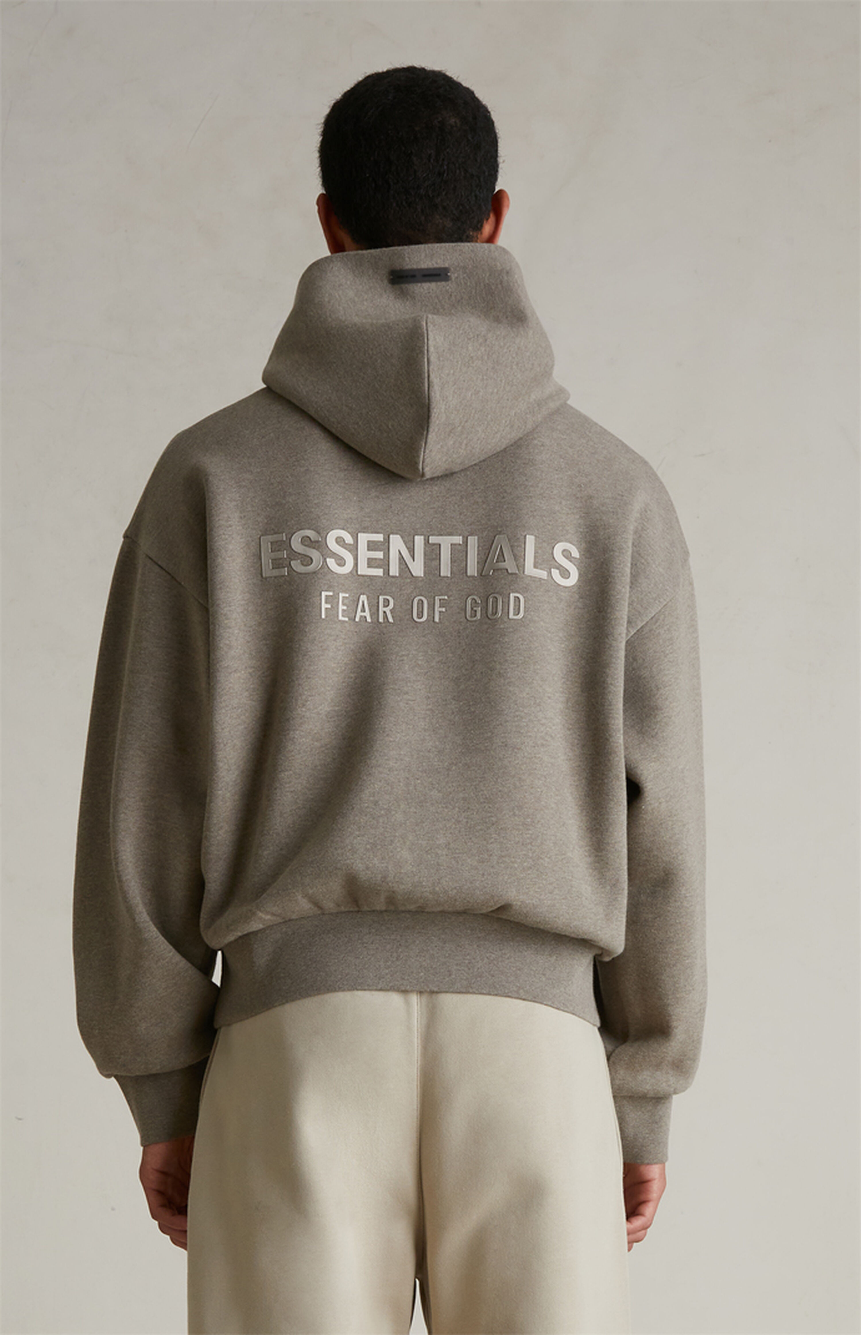 Fear of God ESSENTIALS Homestead Heather Classic Fleece Hoodie | Pacsun