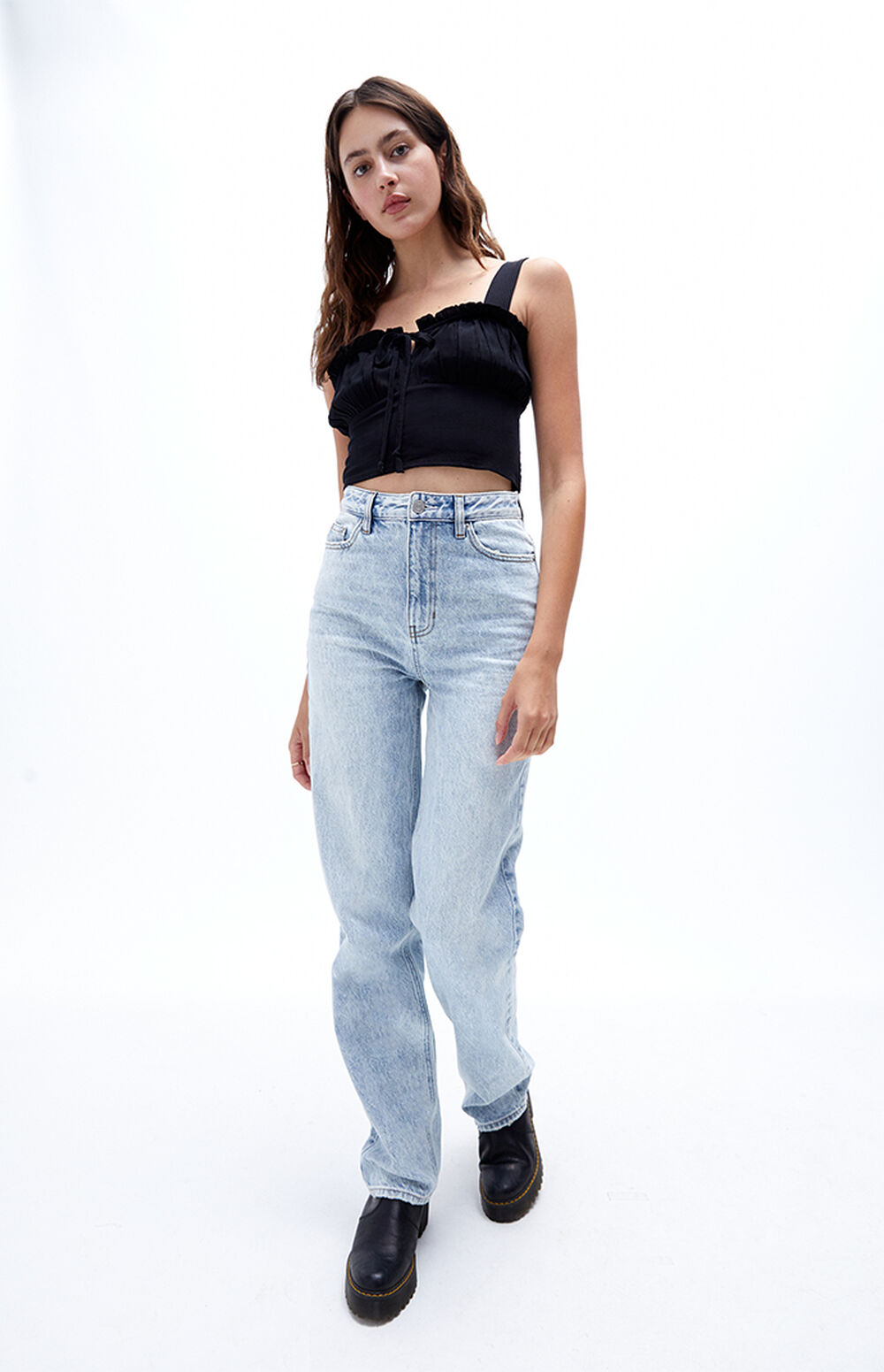 LA Hearts Keyhole Corset Top | PacSun