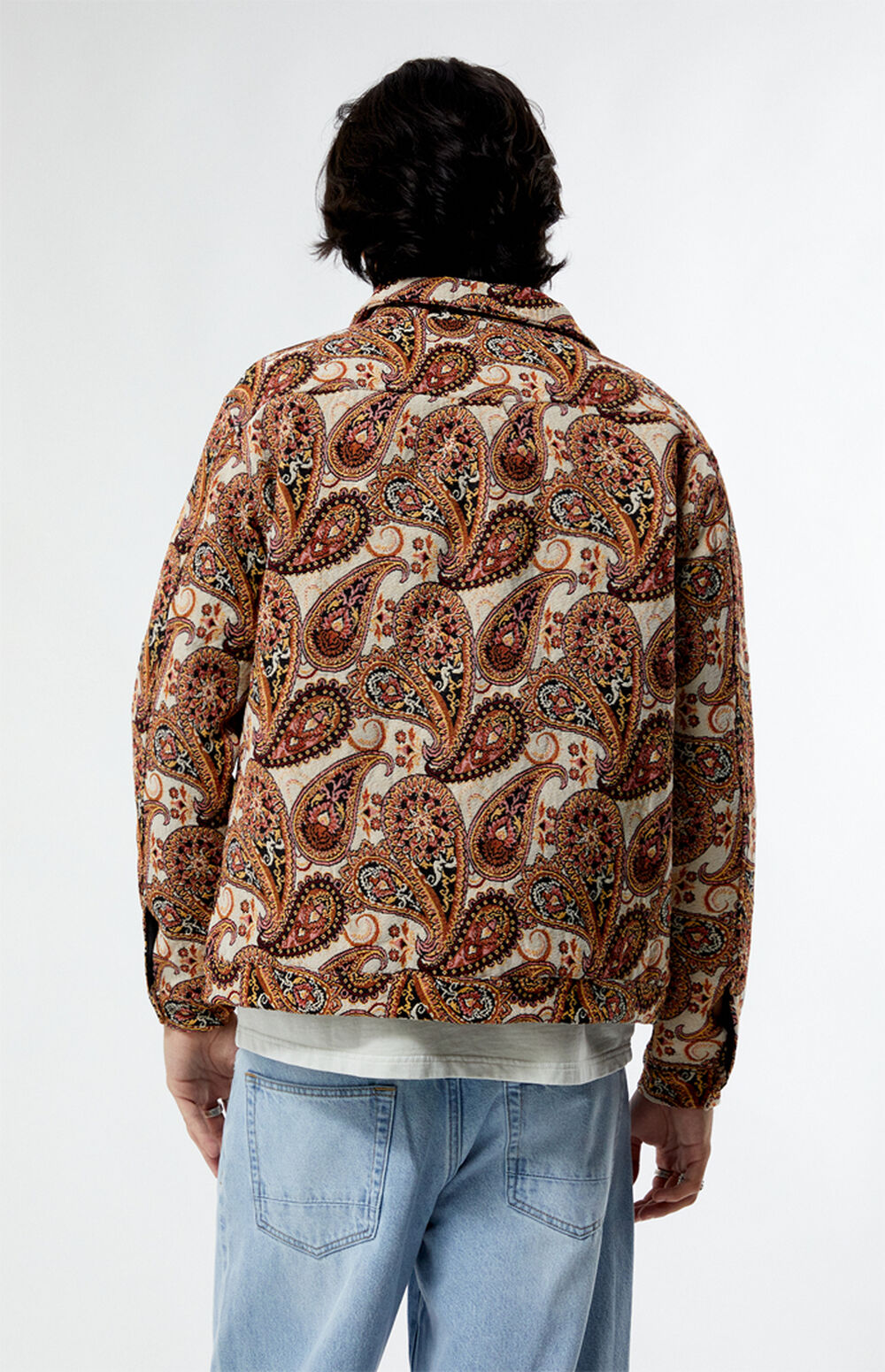 Pacsun Jacquard Paisley Gas Jacket | Pacsun