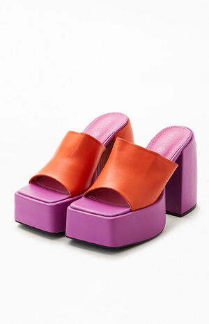 Daisy Street Women's Multicolor Yin & Yang Heels | PacSun