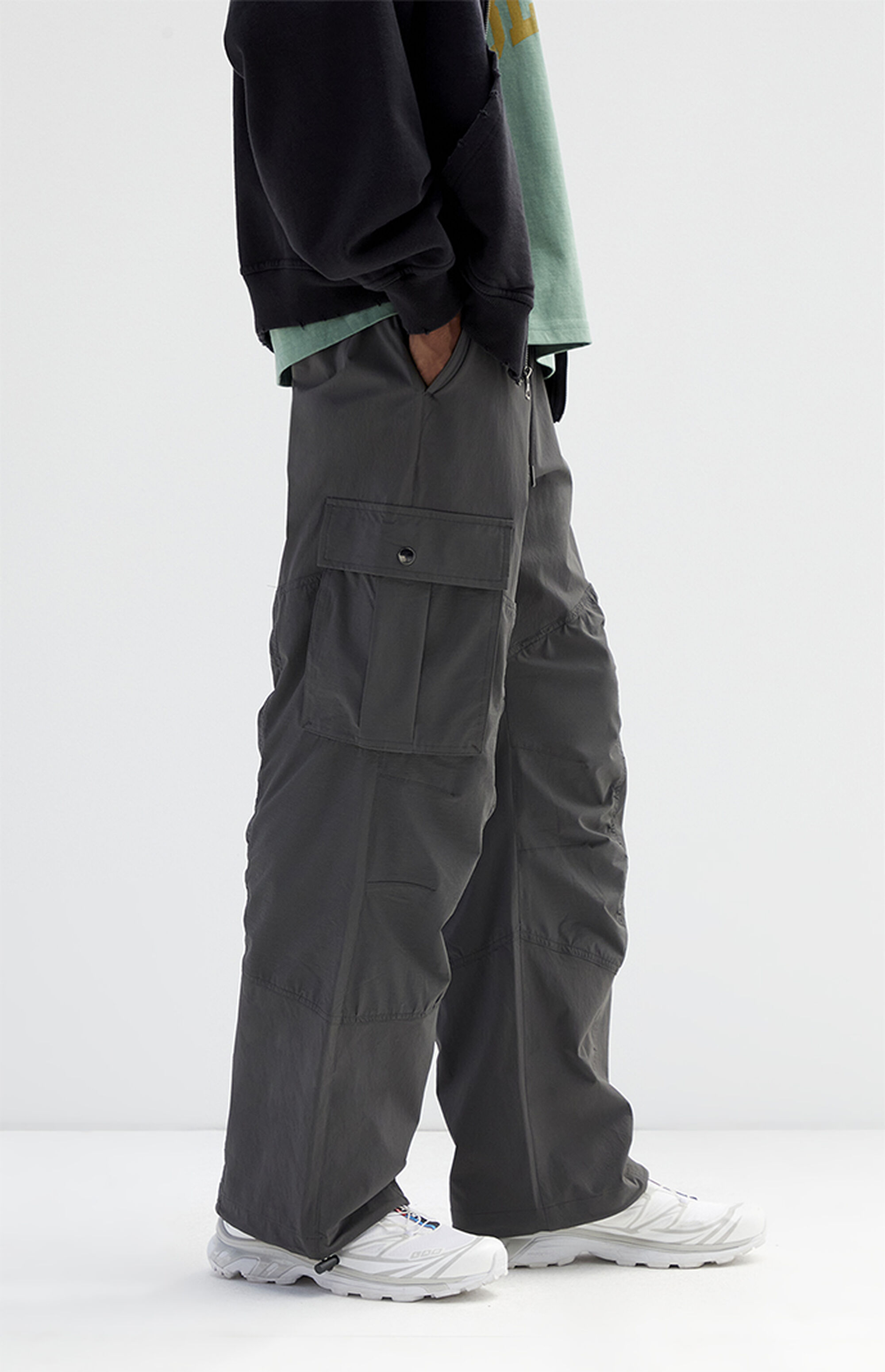 Pacsun Extreme Baggy Nylon Cargo Pants | PacSun