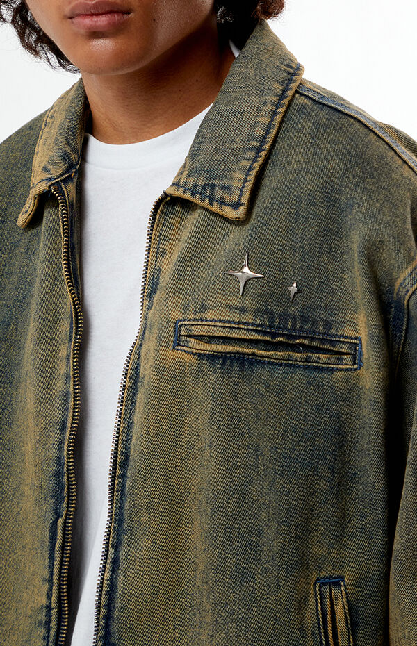 Pacsun Tint Washed Denim Gas Jacket | Pacsun