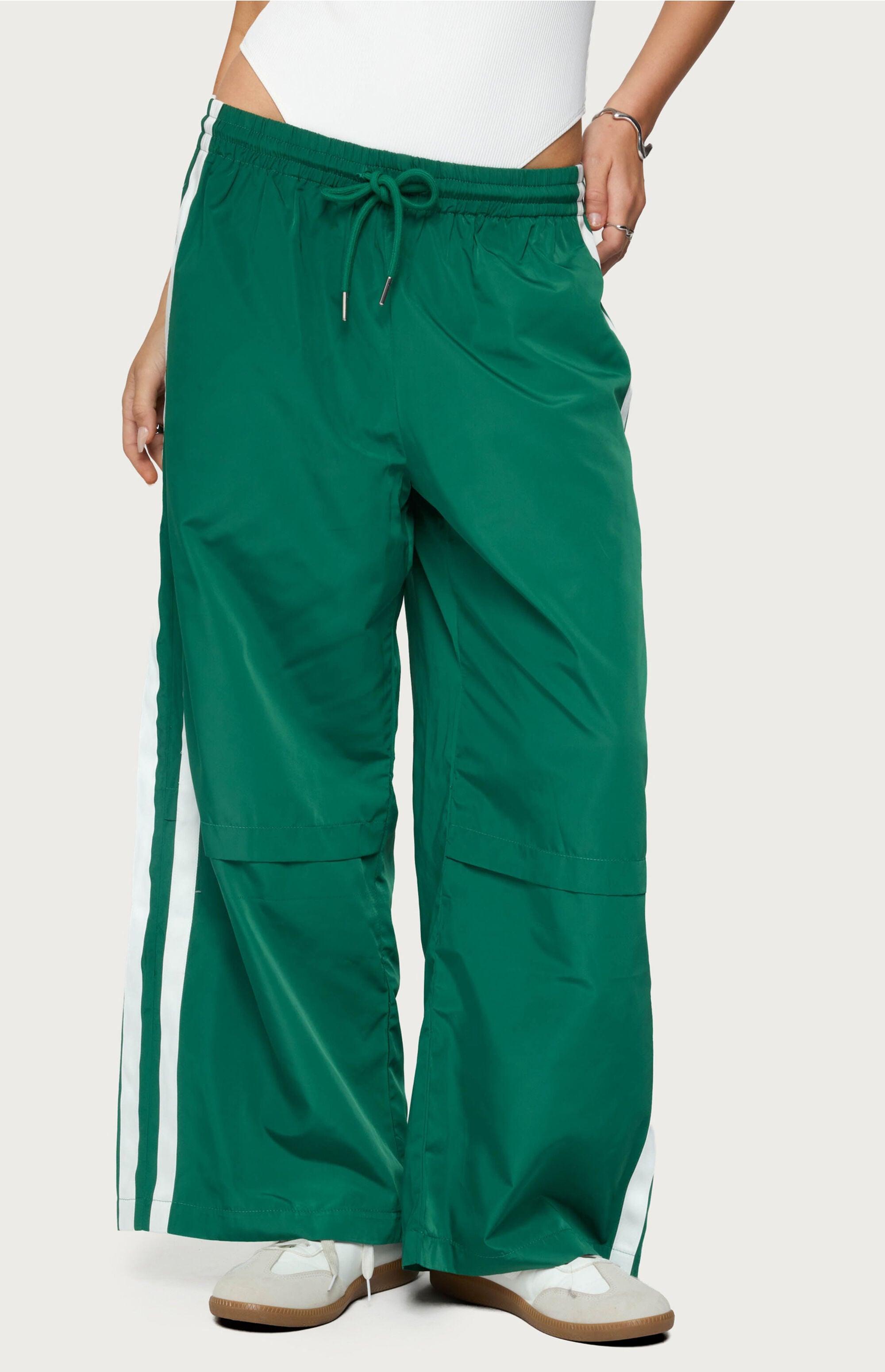 Edikted Petite Fauna Nylon Track Pants | Pacsun