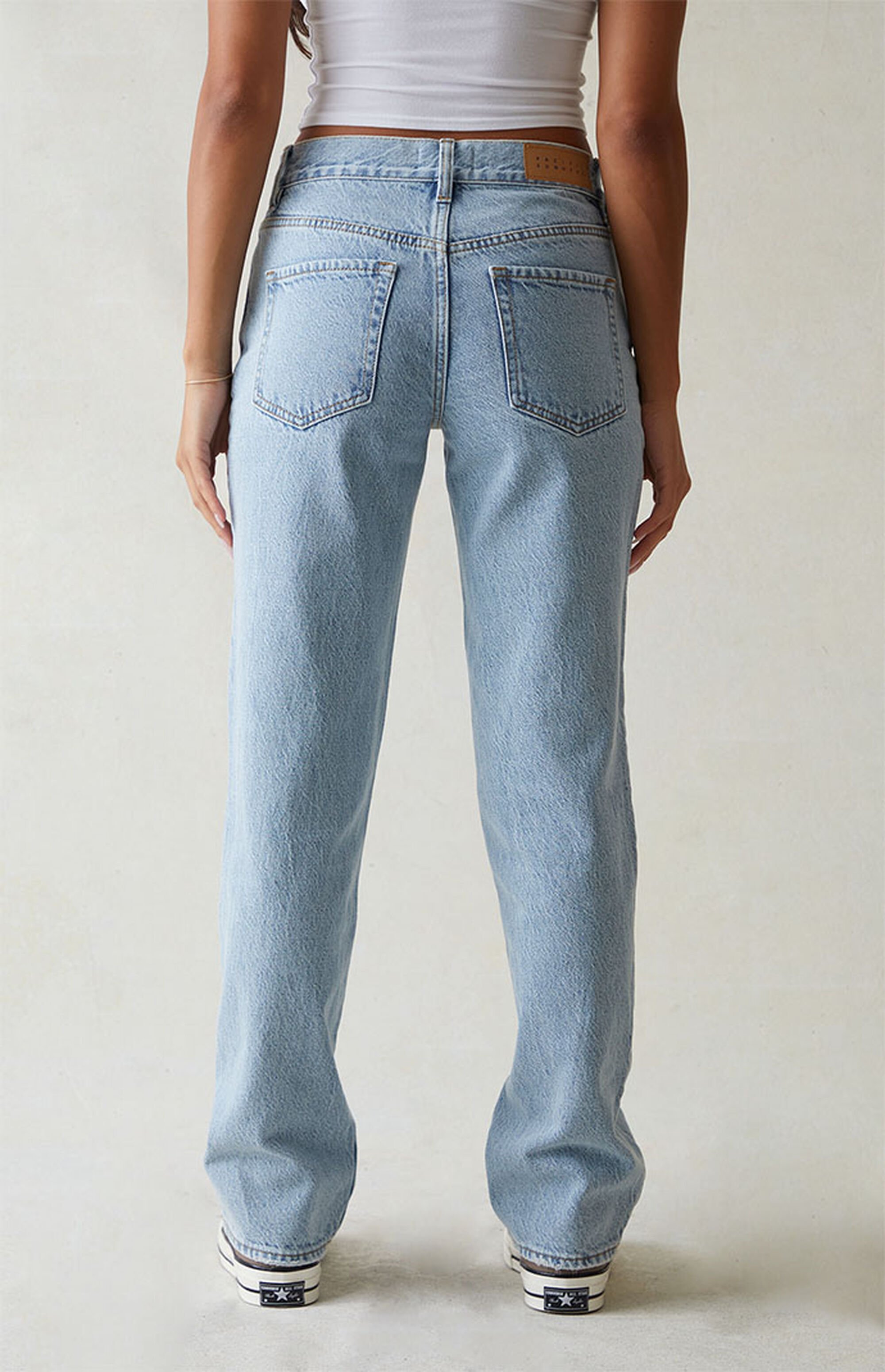 Pacsun Eco Light Blue Low Rise Boyfriend Jeans | PacSun
