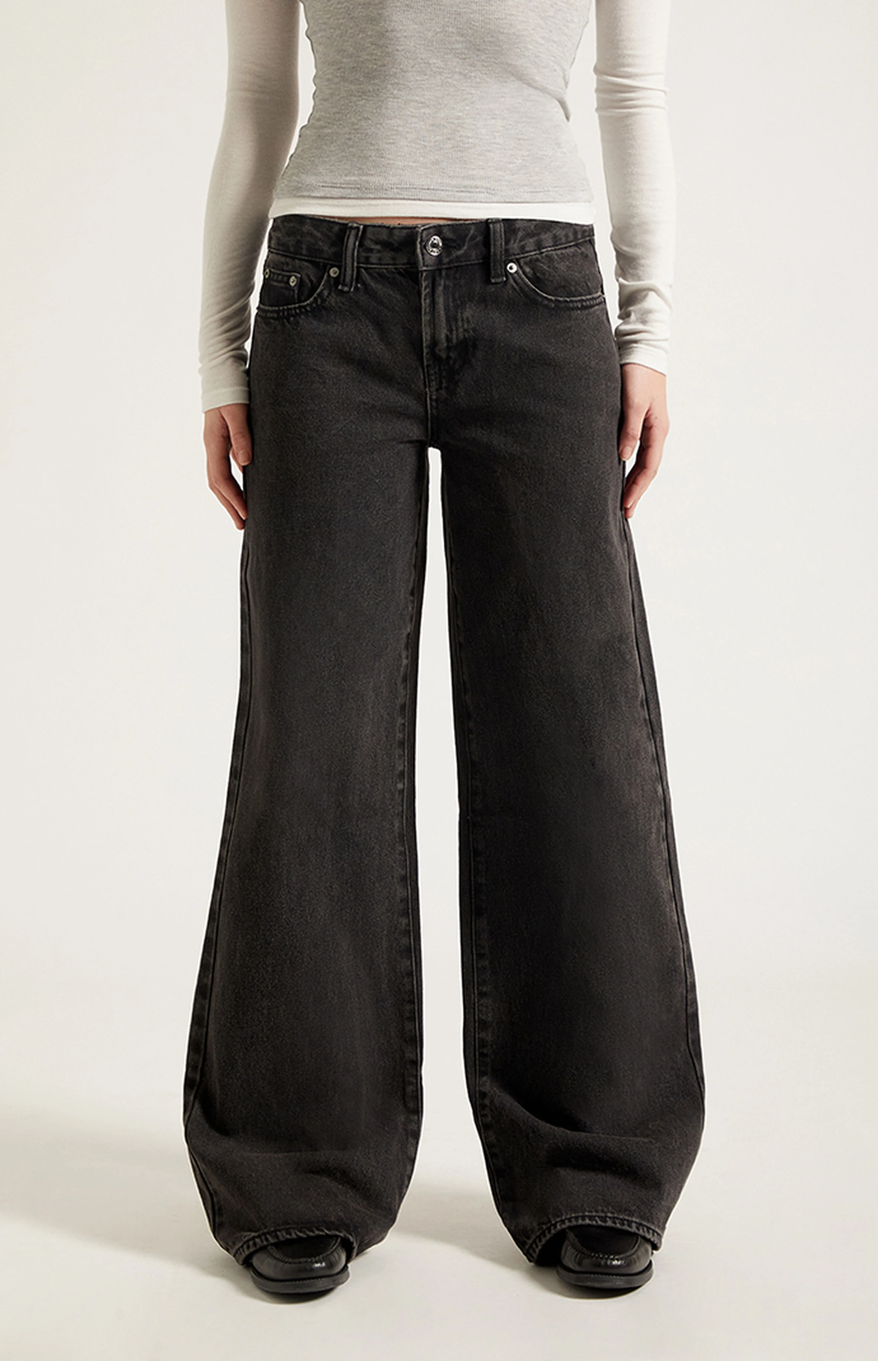 Pacsun Casey Low Rise Baggy Jeans Washed Black | Pacsun