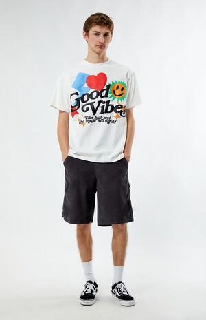 Pacsun Good Vibes Puff Oversized T-Shirt | PacSun