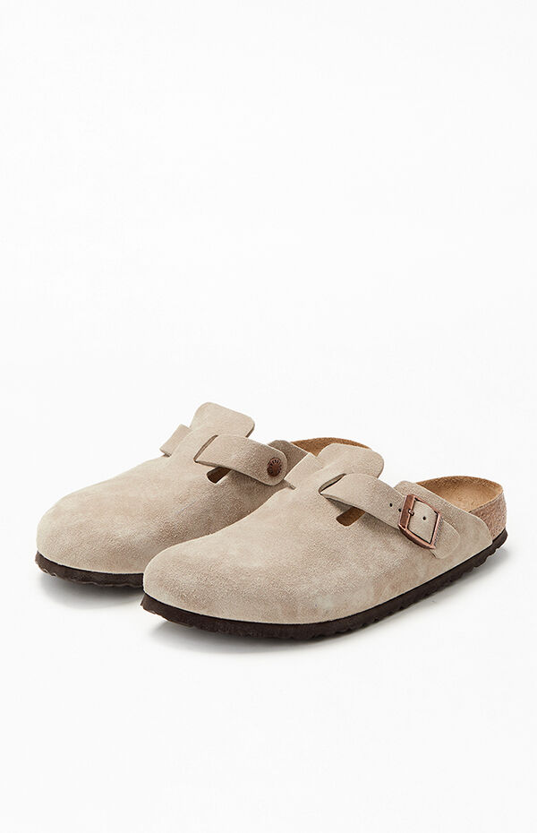 Birkenstock Women's Boston Soft Footbed Clog Taupe | Pacsun