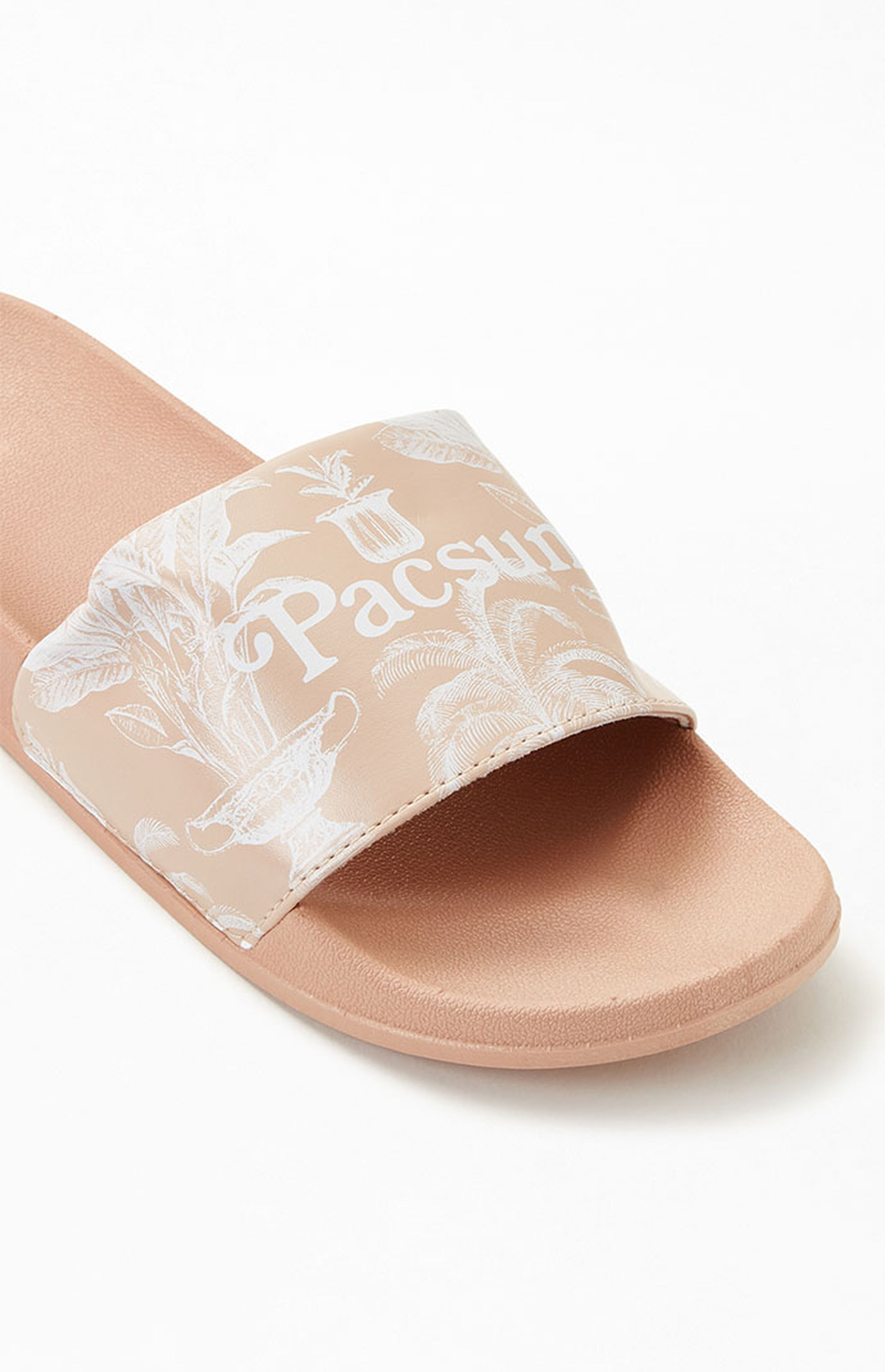 Pacsun Etoile Monogram Print Slide Sandals | PacSun