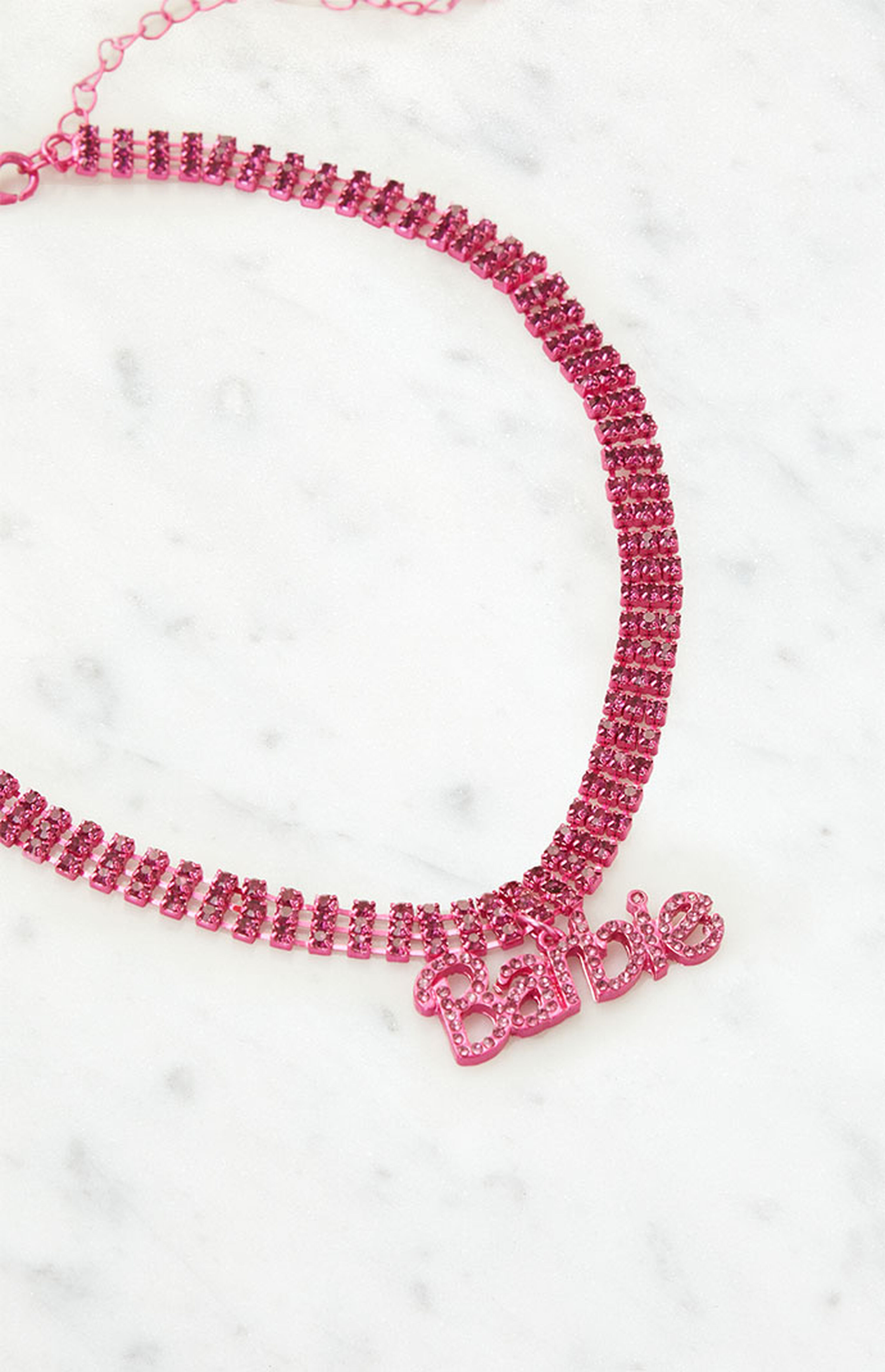 Barbie Pink Choker Necklace | Pacsun